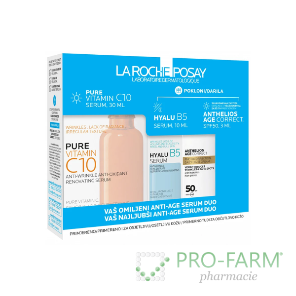 LA ROCHE Pure Vitamin C10 Serum 30 ml + Hyalu B5 Serum 10 ml ...